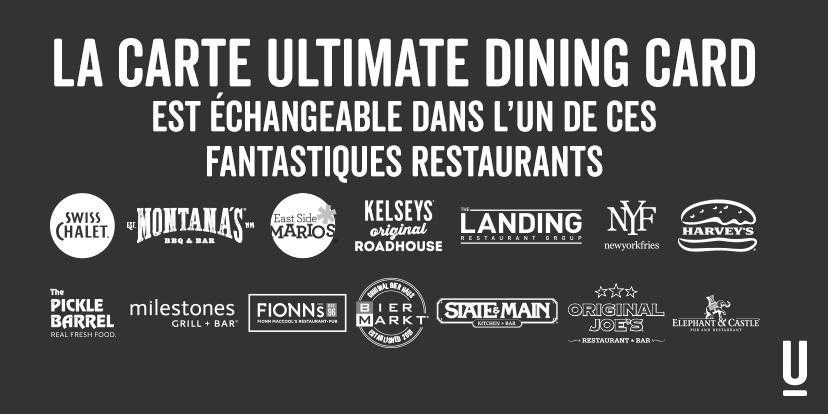 The Ultimate Dining Card. 1000+ Canadian Restaurants