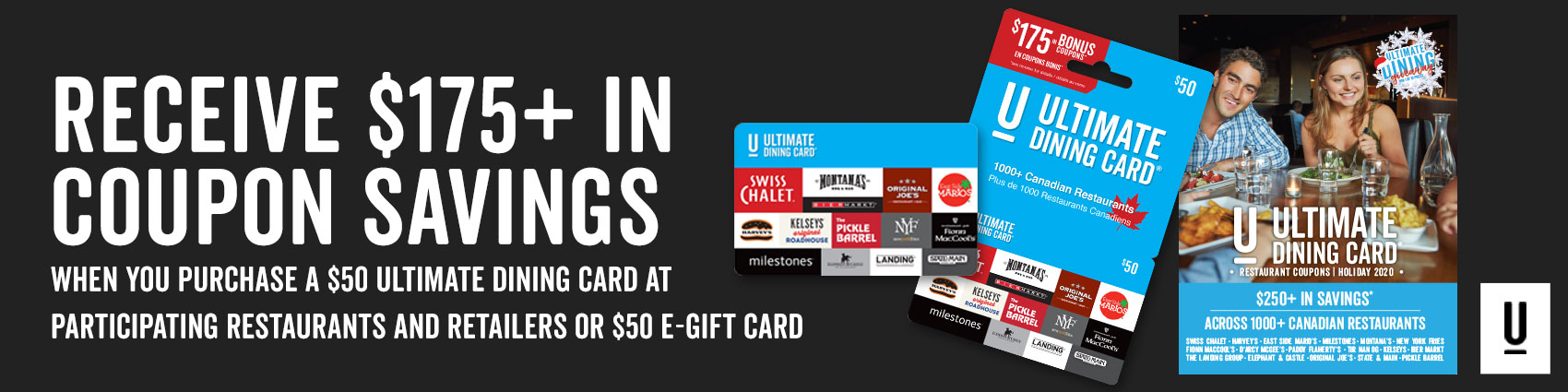 The Ultimate Dining Card. 1000+ Canadian Restaurants